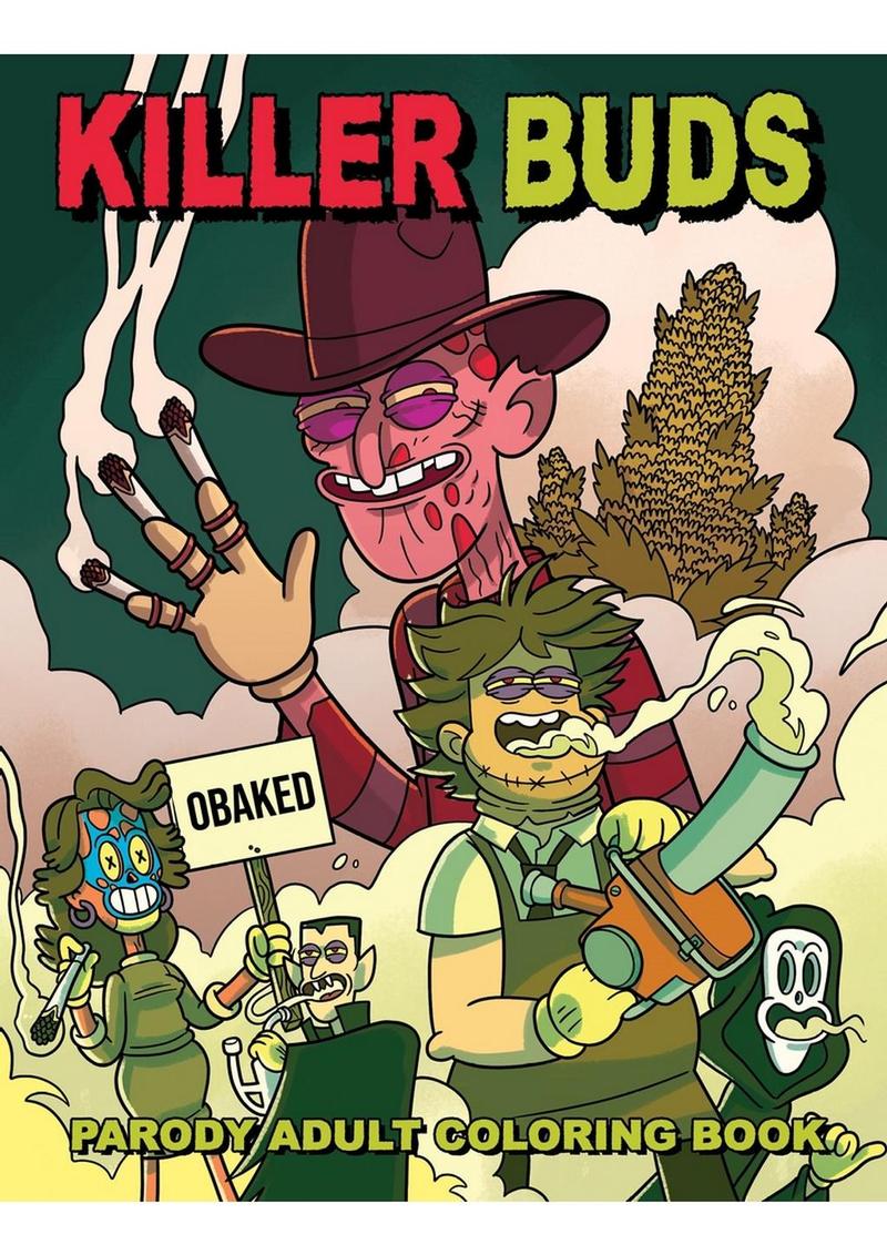 Killer Buds Coloring Book – Weed & Horror Fun for Adults – Naughty Party